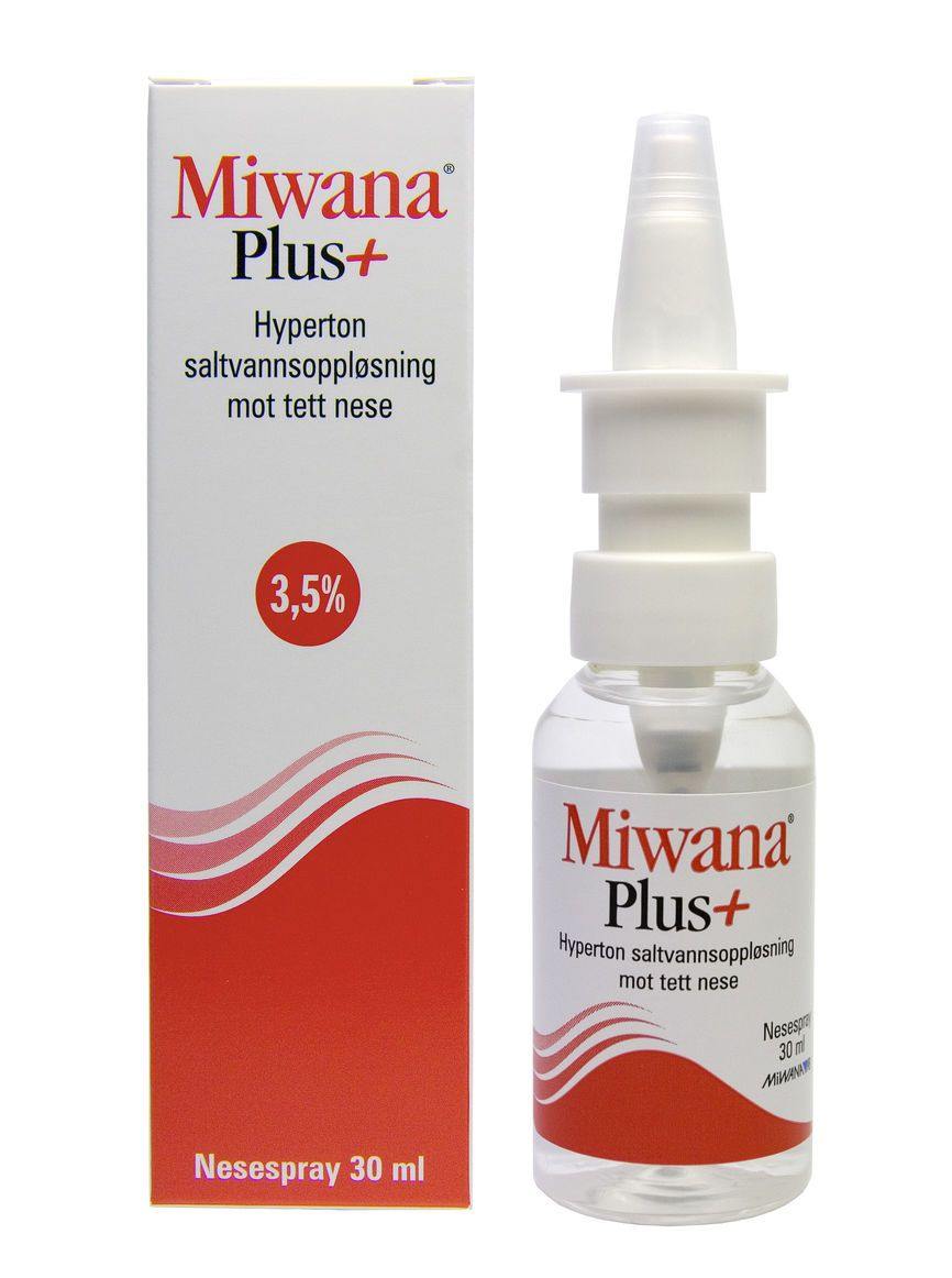 Miwana Plus 3,5% saltvann nesespray naturell 30ml – Apoteket Elgen